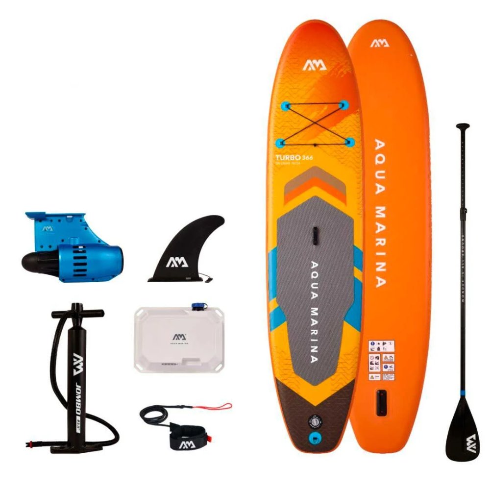 Paddleboard mit Motor AQUA MARINA GO TURBO 366 12'0 :: SCHLAUCHBOOTE ESHOP